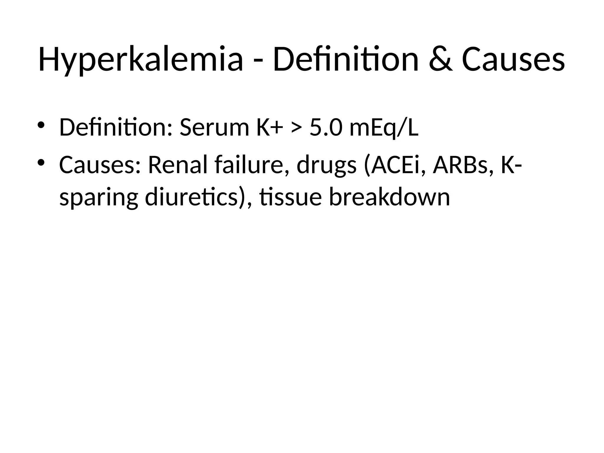 Hypo_Hyperkalemia_Presentation and electrolytes | PPTX