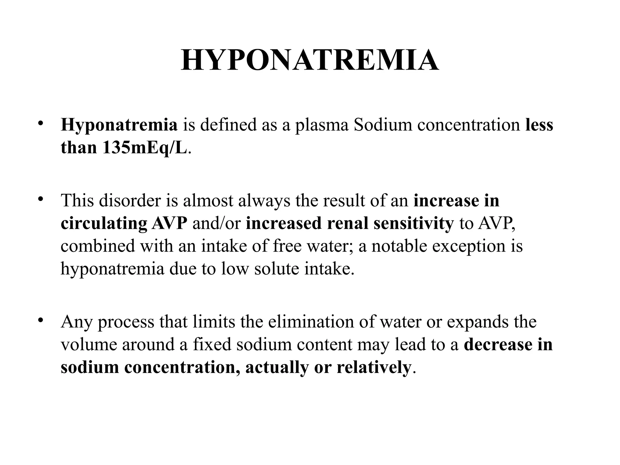 "Understanding Hyponatremia and Hypernatremia: Diagnosis and Management ...