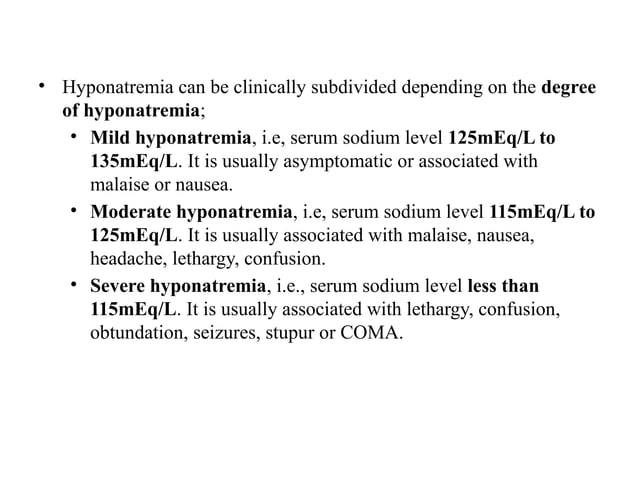"Understanding Hyponatremia and Hypernatremia: Diagnosis and Management ...