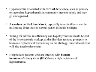 "Understanding Hyponatremia and Hypernatremia: Diagnosis and Management ...
