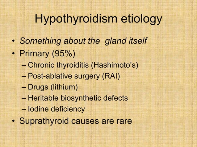 Hypo & hyperthyroidism pharmacotherapy | PPT