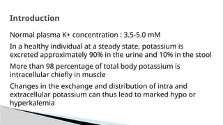 Hypokalemia(medicine ug) mbbs presentation | PPTX