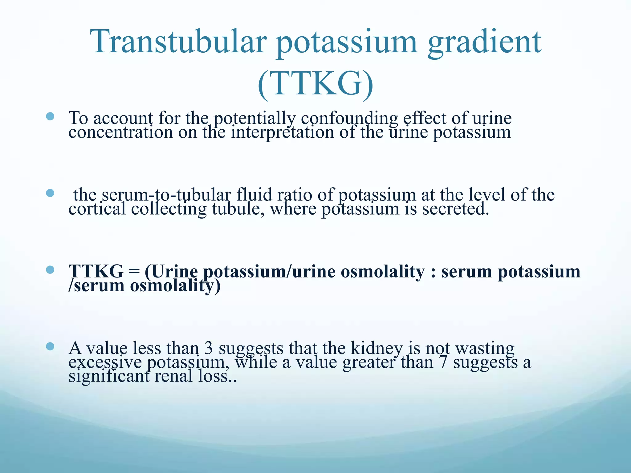 Hypokalemia diagnosis, causes and treatment | PPTX