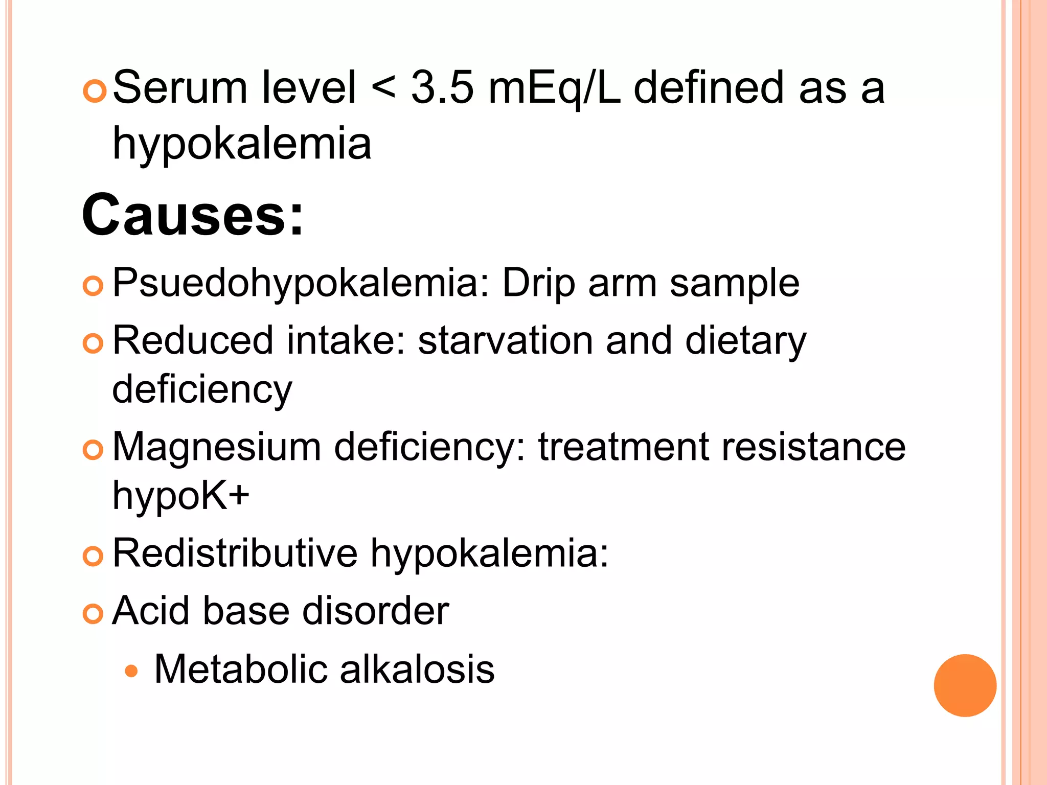 Hypokalemia | PPTX