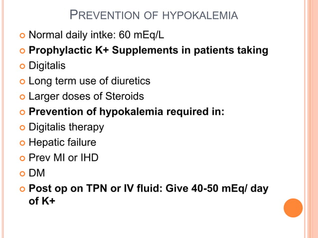 Hypokalemia | PPTX