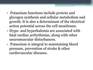 Hypokalemia - Pharmacotherapy | PPTX