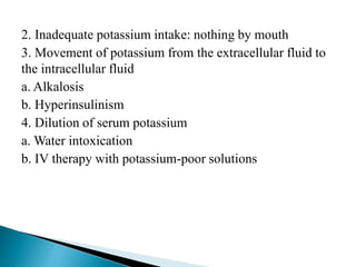 Hypokalemia | PPTX