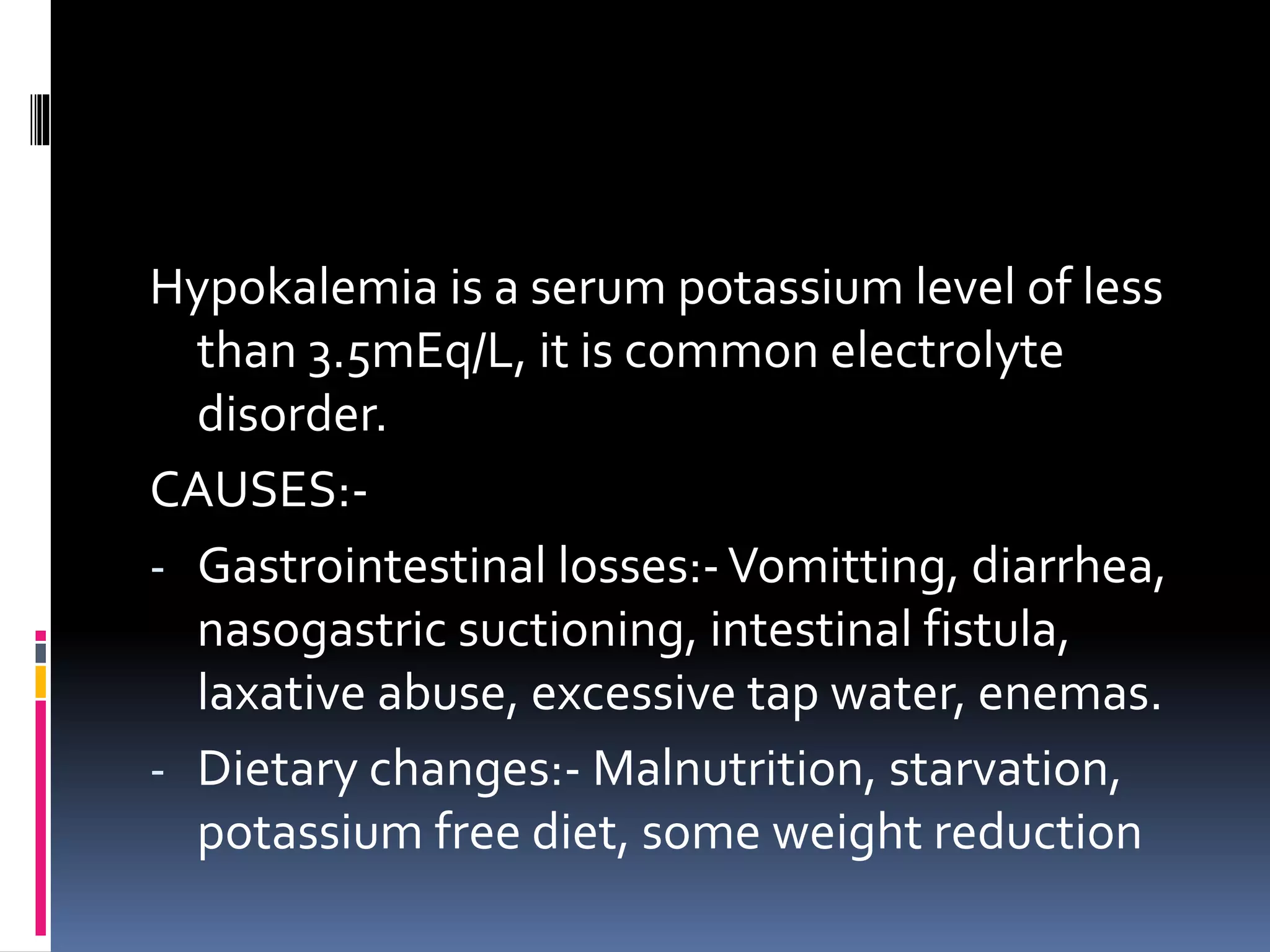 Hypokalemia | PPTX