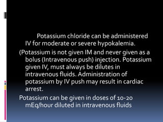 Hypokalemia | PPTX