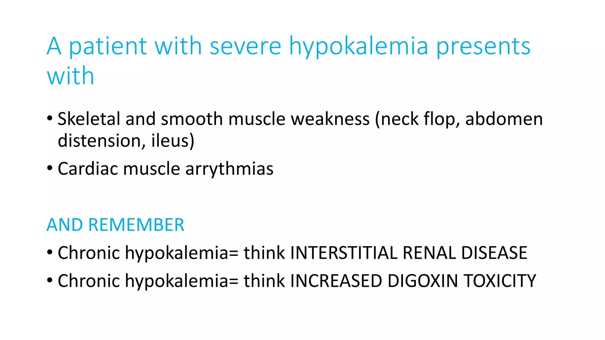 Hypokalemia | PPT