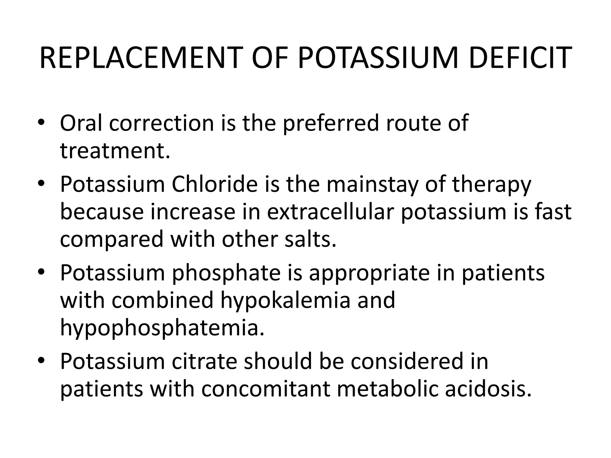 Hypokalemia - Approach and Management | PPTX