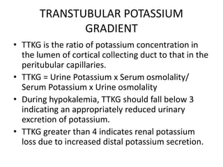 Hypokalemia - Approach and Management | PPTX