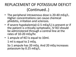 Hypokalemia - Approach and Management | PPTX