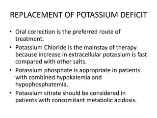 Hypokalemia - Approach and Management | PPT