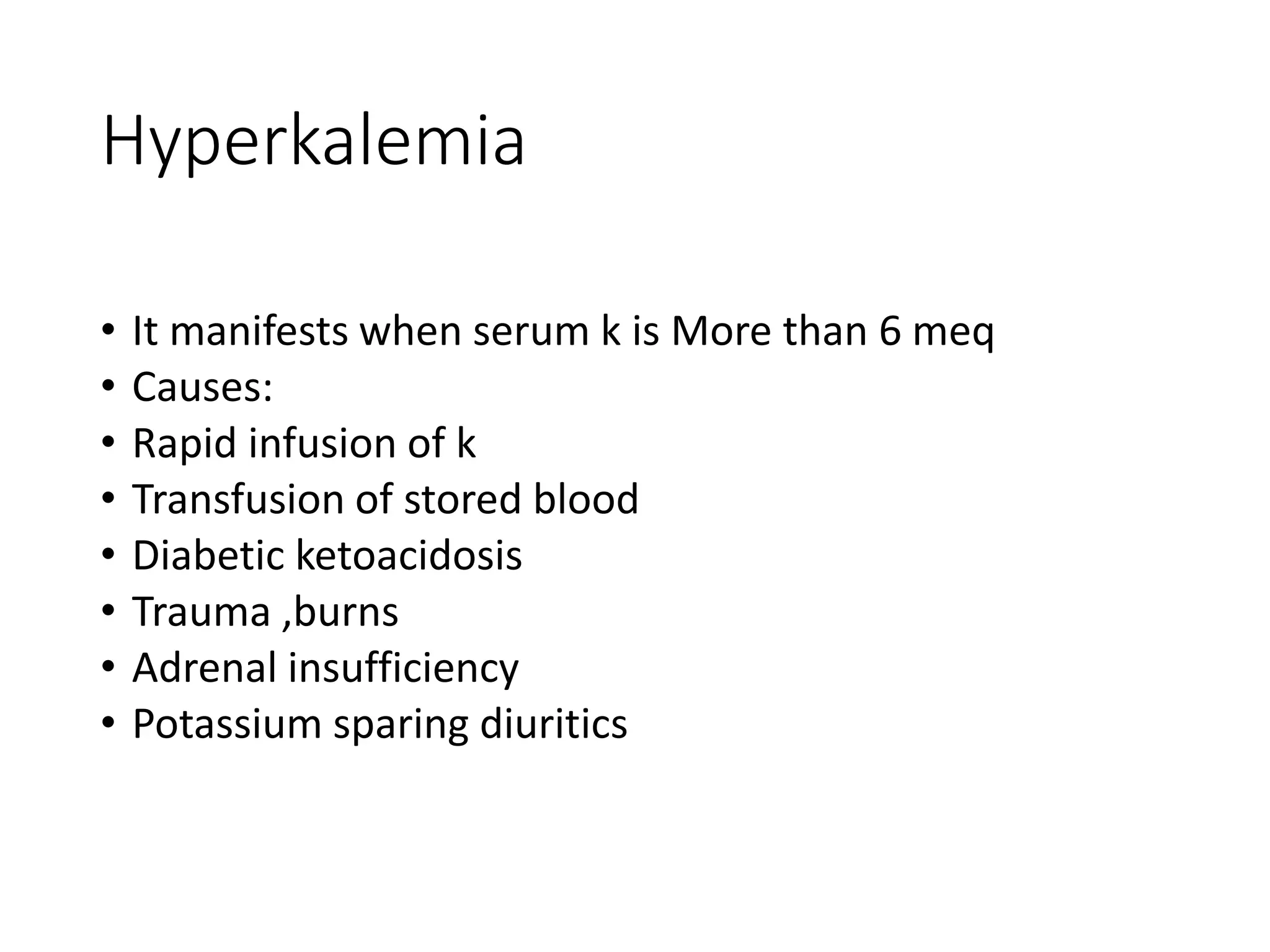 Hypokalemia presentation cause and treatment | PPTX