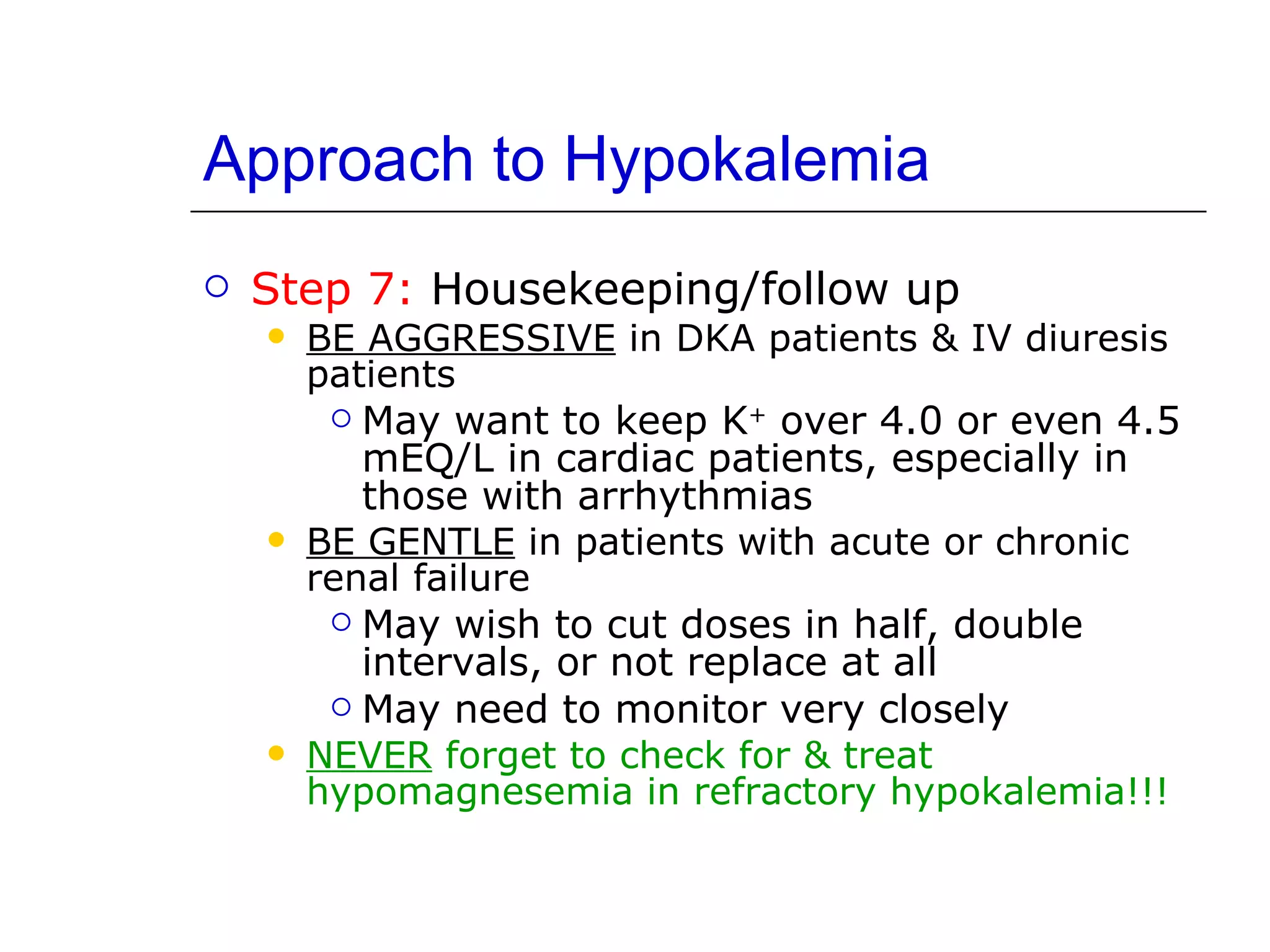 CME - Hypokalemia | PPT
