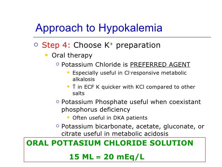 CME - Hypokalemia