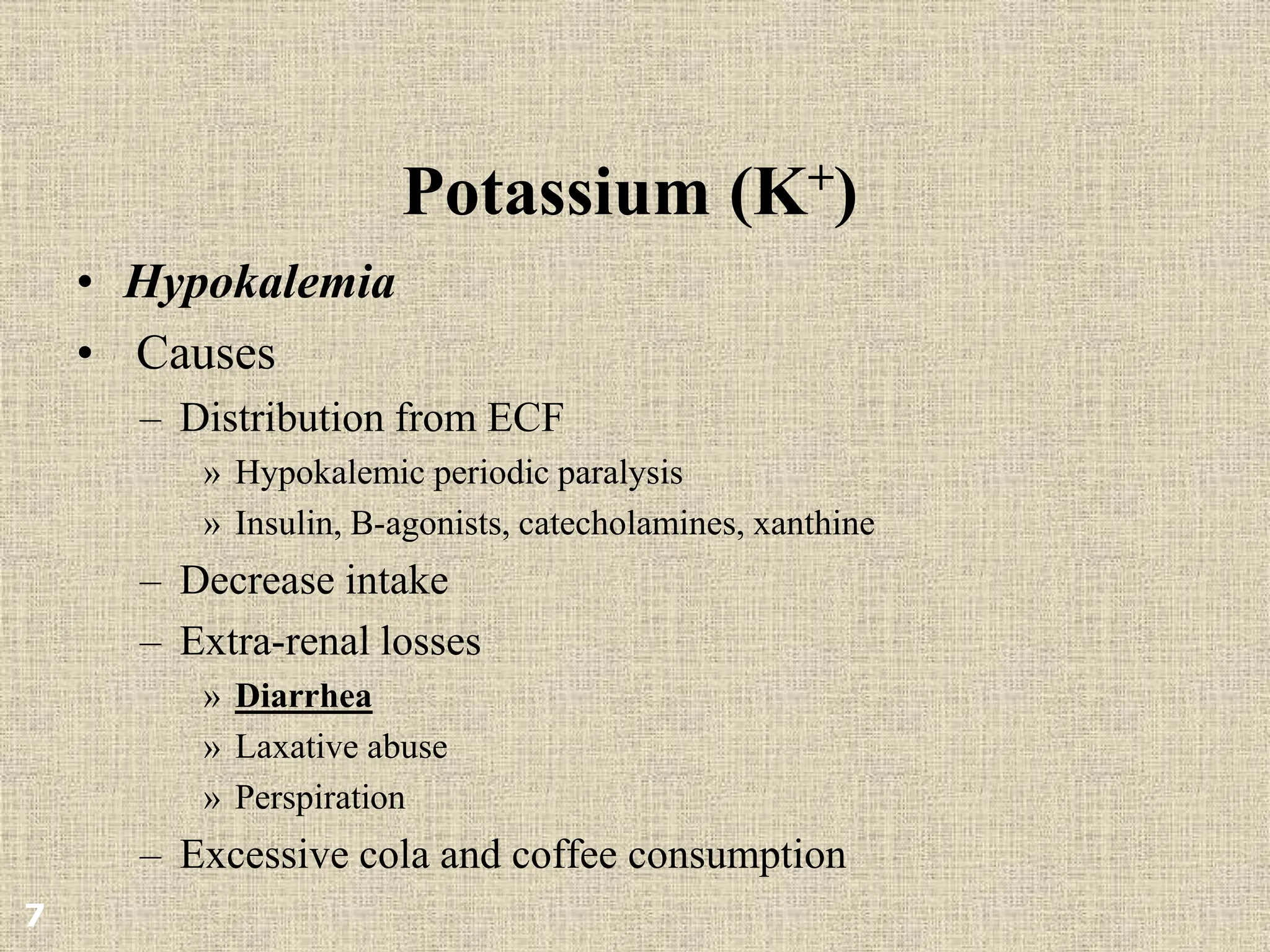 Management of hypokalemia.ppt(electrolyte imbALANE) | PPT