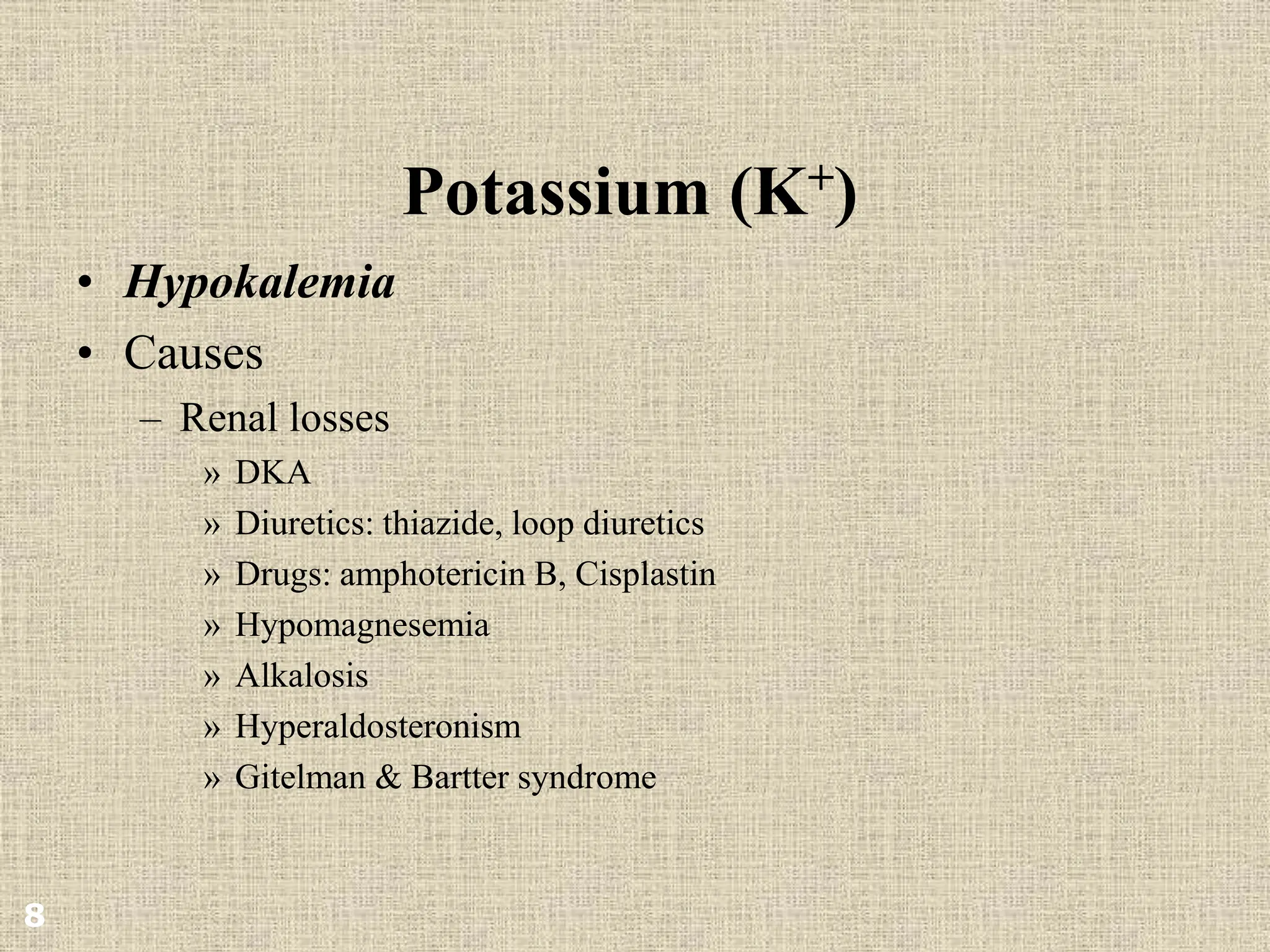 Management of hypokalemia.ppt(electrolyte imbALANE) | PPT