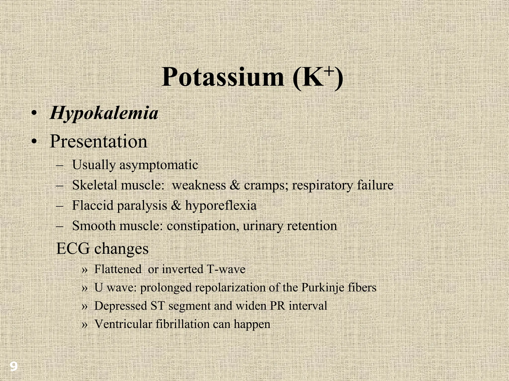 Management of hypokalemia.ppt(electrolyte imbALANE) | PPT
