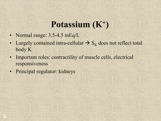 Management of hypokalemia.ppt(electrolyte imbALANE) | PPT