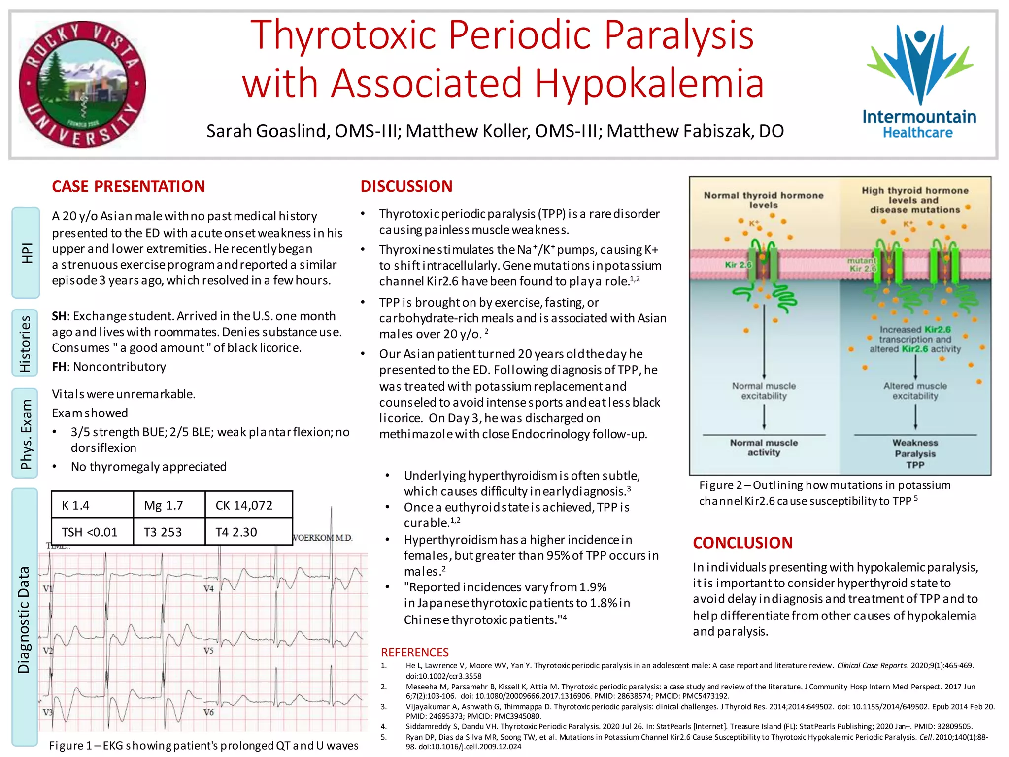 Hypokalemic and Thyrotoxic Periodic Paralysis | PPT