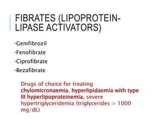 Hypolipdemic drugs or Drugs used in dyslipidemia.pptx