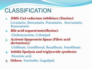 Hypolipidaemic drugs | PPTX