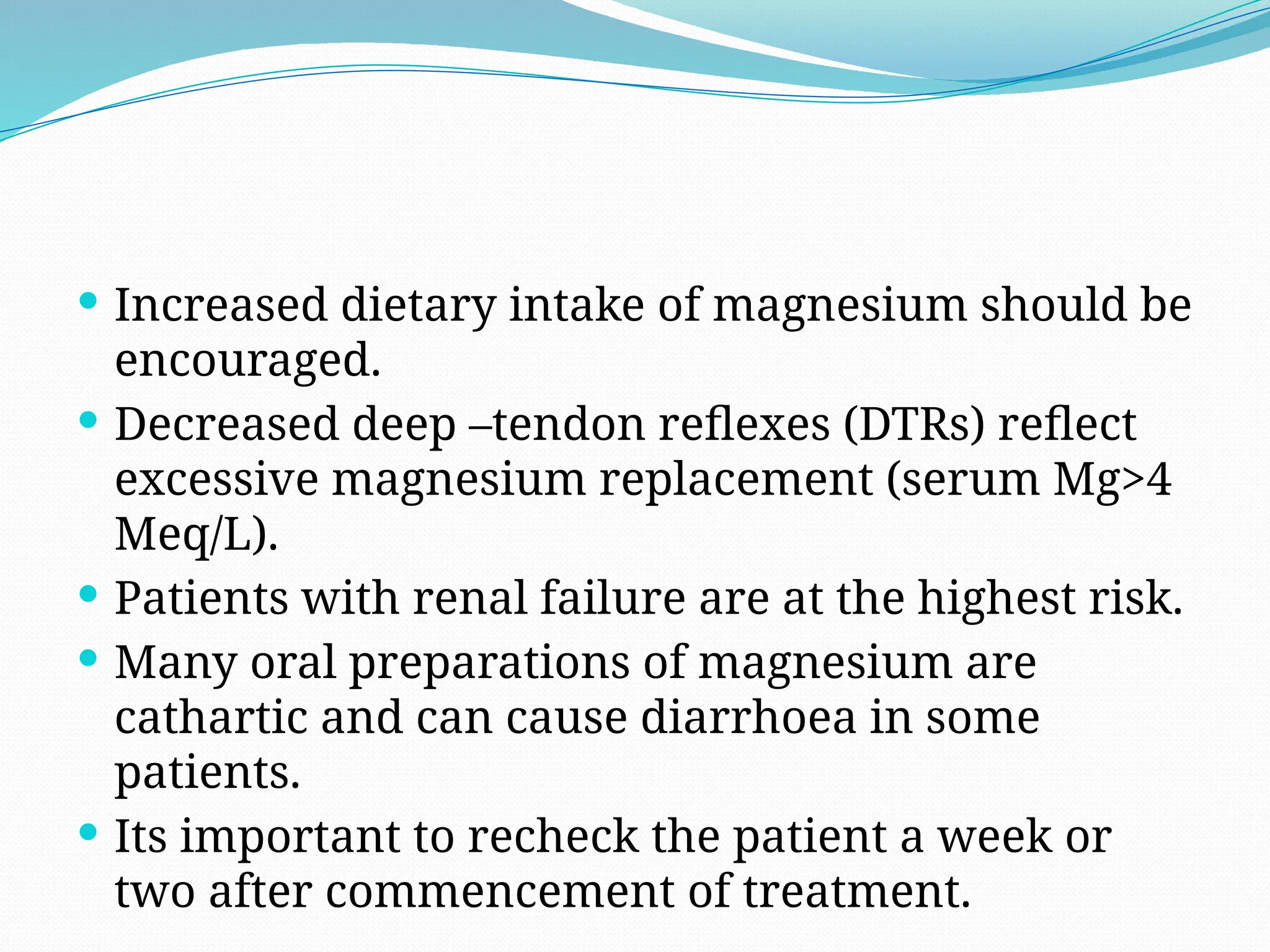 presentation and management of hypomagnesemia | PPTX