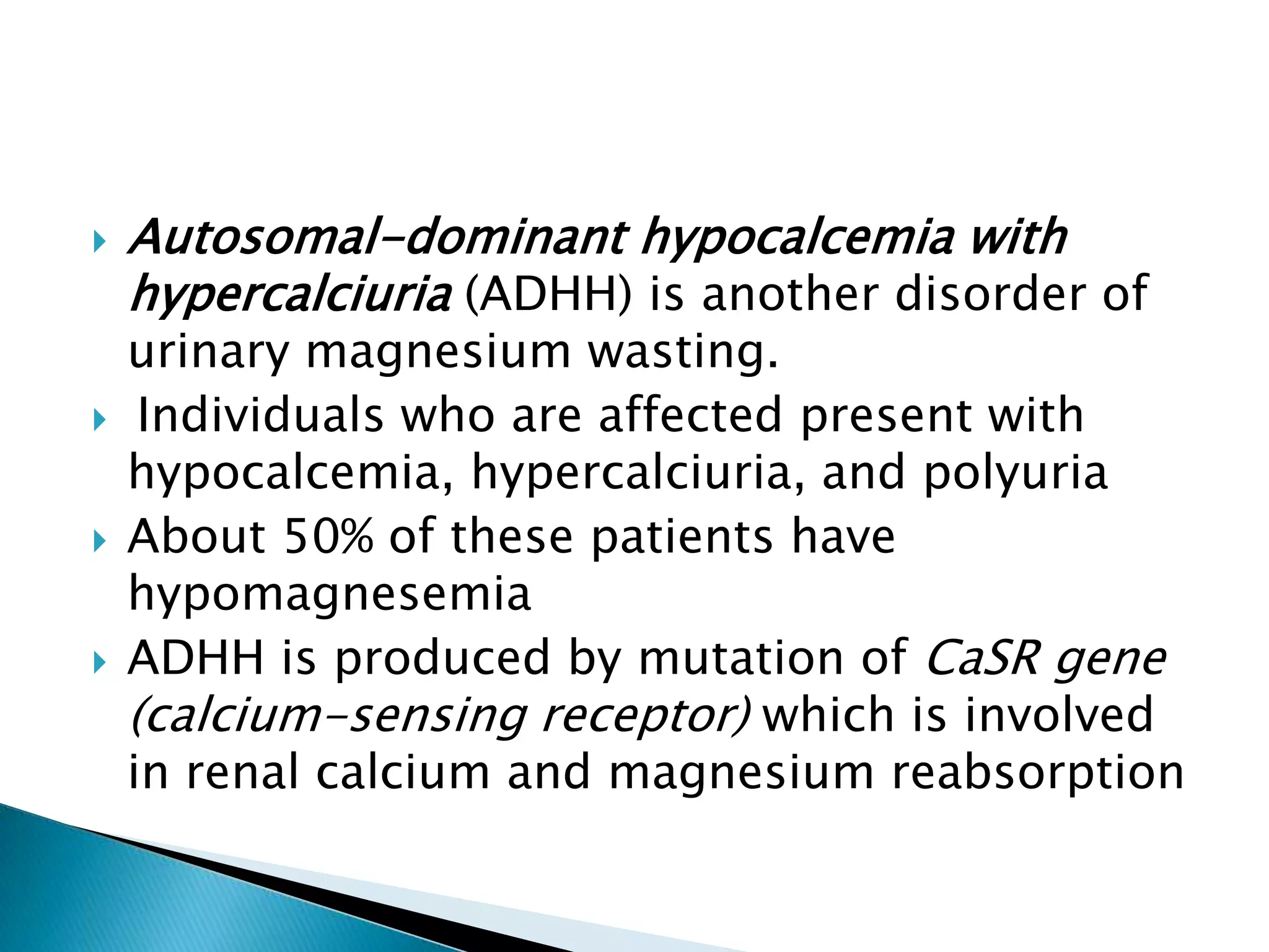 Hypomagnesemia | PPTX