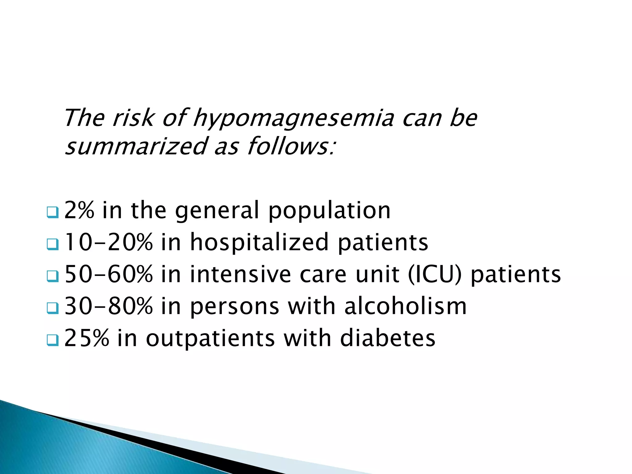 Hypomagnesemia | PPTX