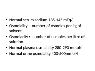 hyponatremia management in medical intensive care unit | PPTX