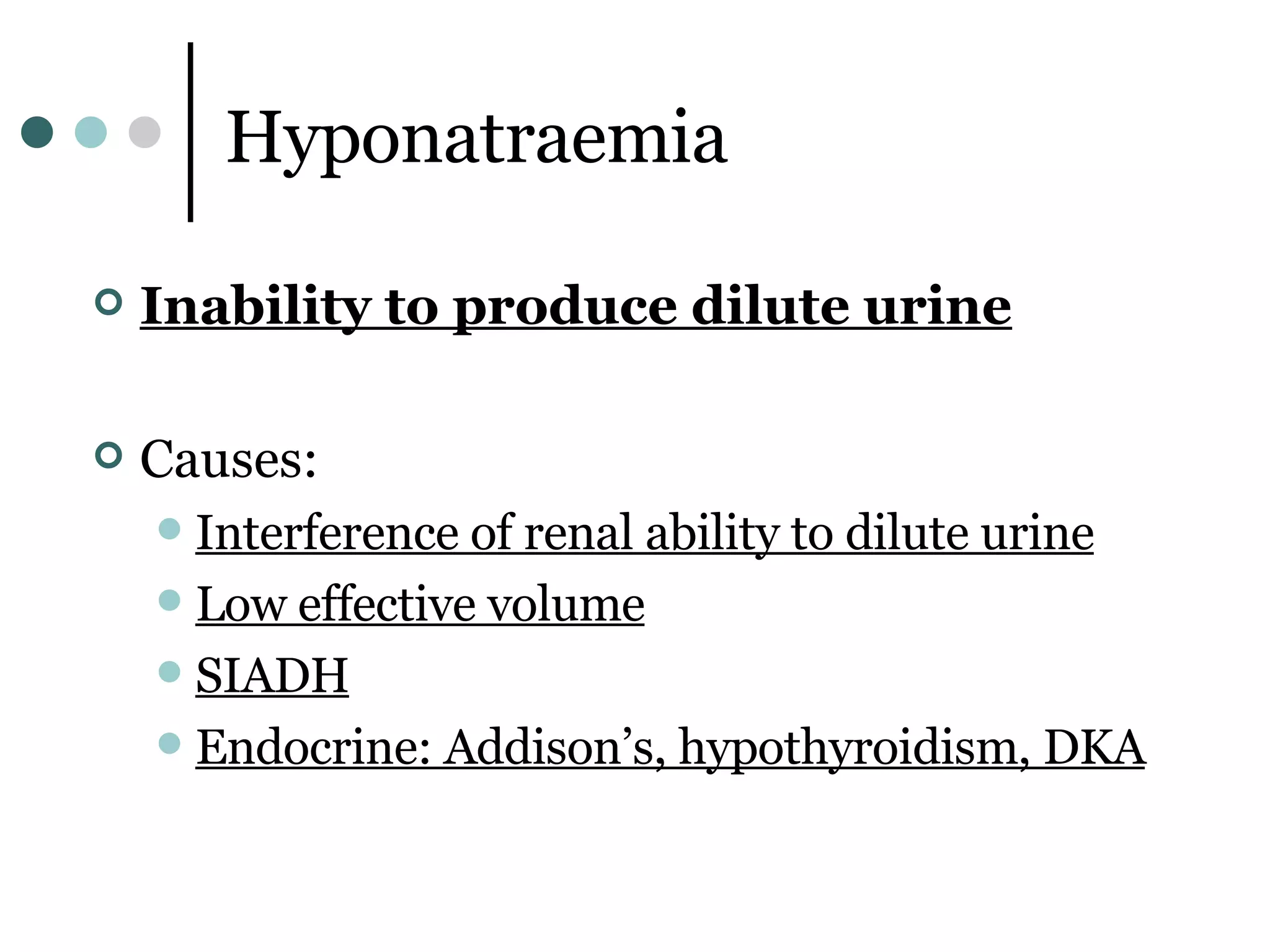 Hyponatraemia (Case Presentation) | PPT