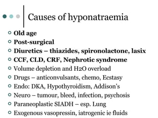 Hyponatraemia (Case Presentation) | PPT