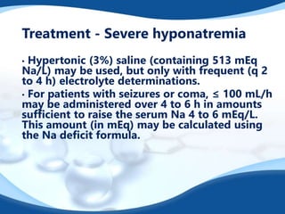 Hyponatremia | PPTX