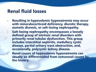 Hyponatremia | PPTX