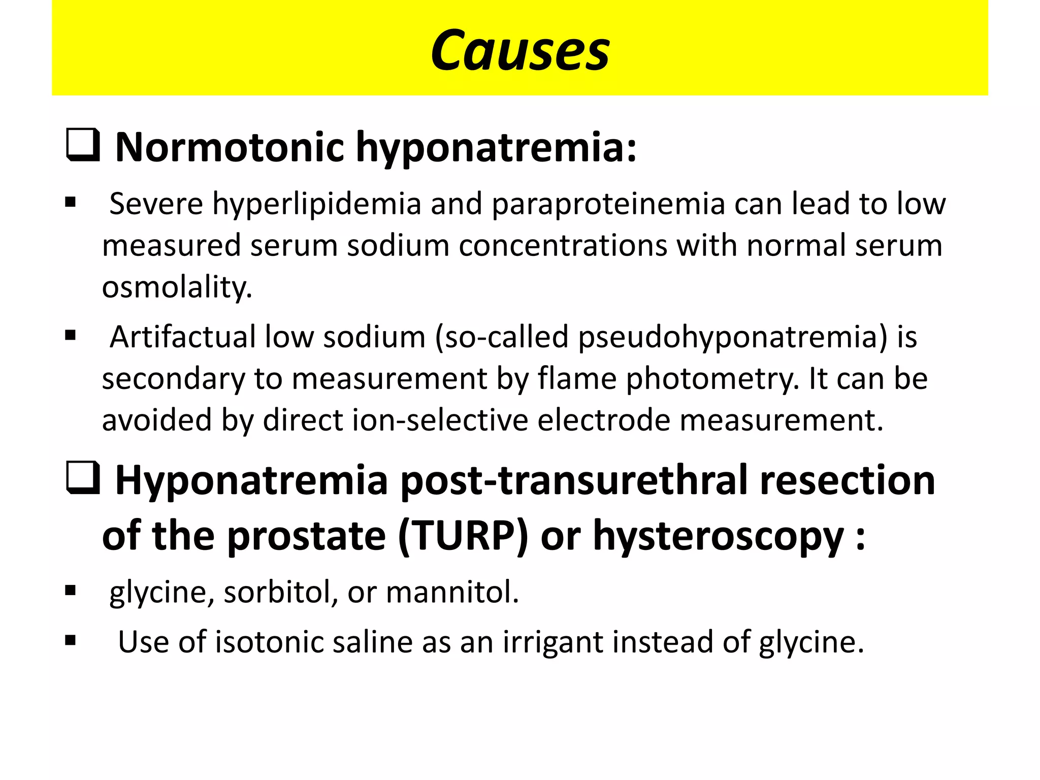 Hyponatremia | PPTX