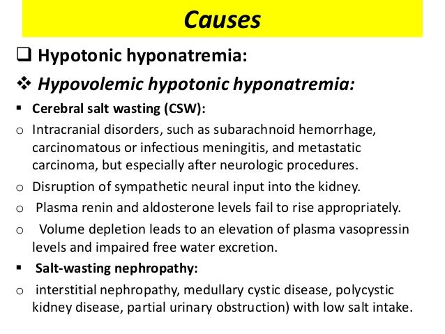Hyponatremia