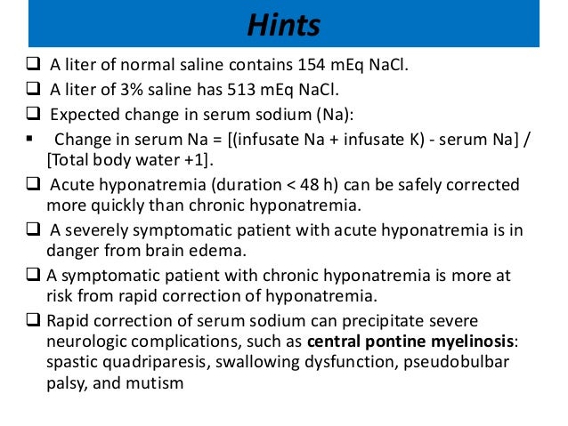 Hyponatremia
