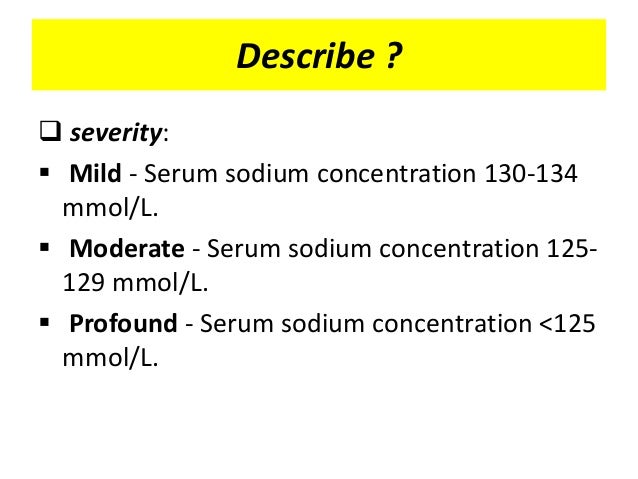 Hyponatremia