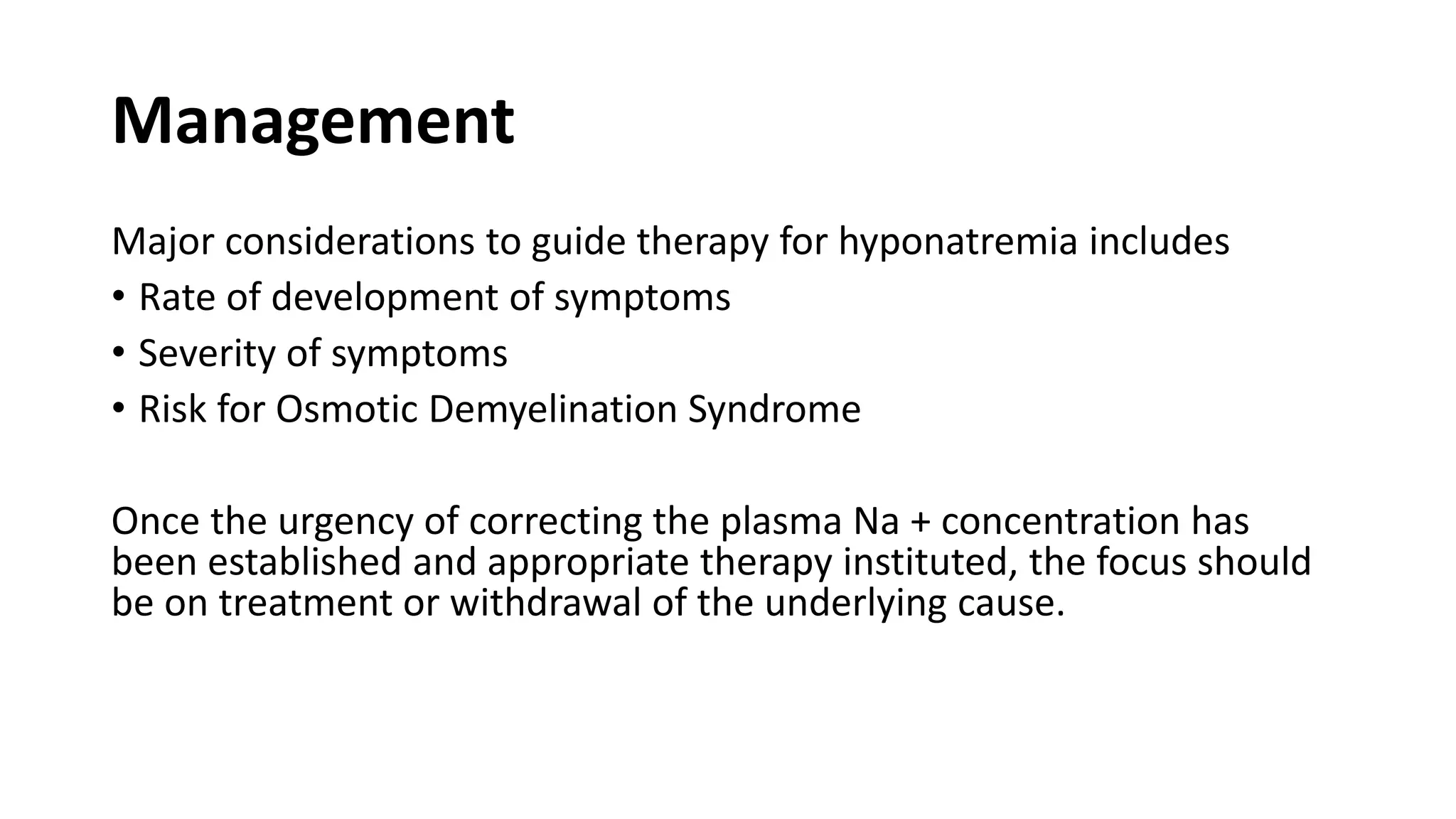 Hyponatremia | PPT