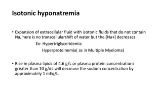 Hyponatremia | PPTX
