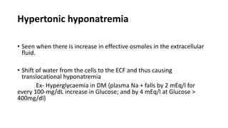Hyponatremia | PPTX