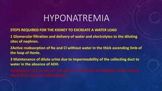 Hyponatremia- A low sodium concentration in the blood | PPTX