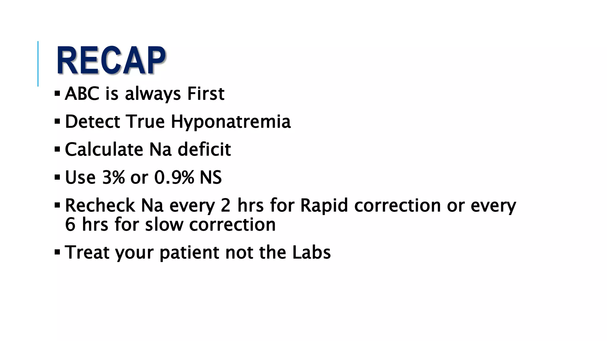 Hyponatremia | PPTX