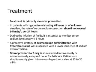 Hyponatremia clinical features , diagnosis, treatment.pptx