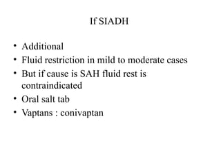 approach to hyponatremia, causes, investigation, pathophysiology ...