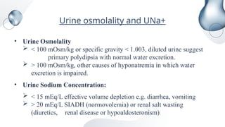 clinical Approach to Hyponatremia and management | PPTX