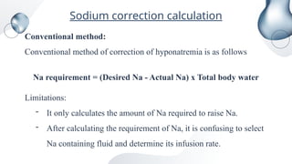 clinical Approach to Hyponatremia and management | PPTX