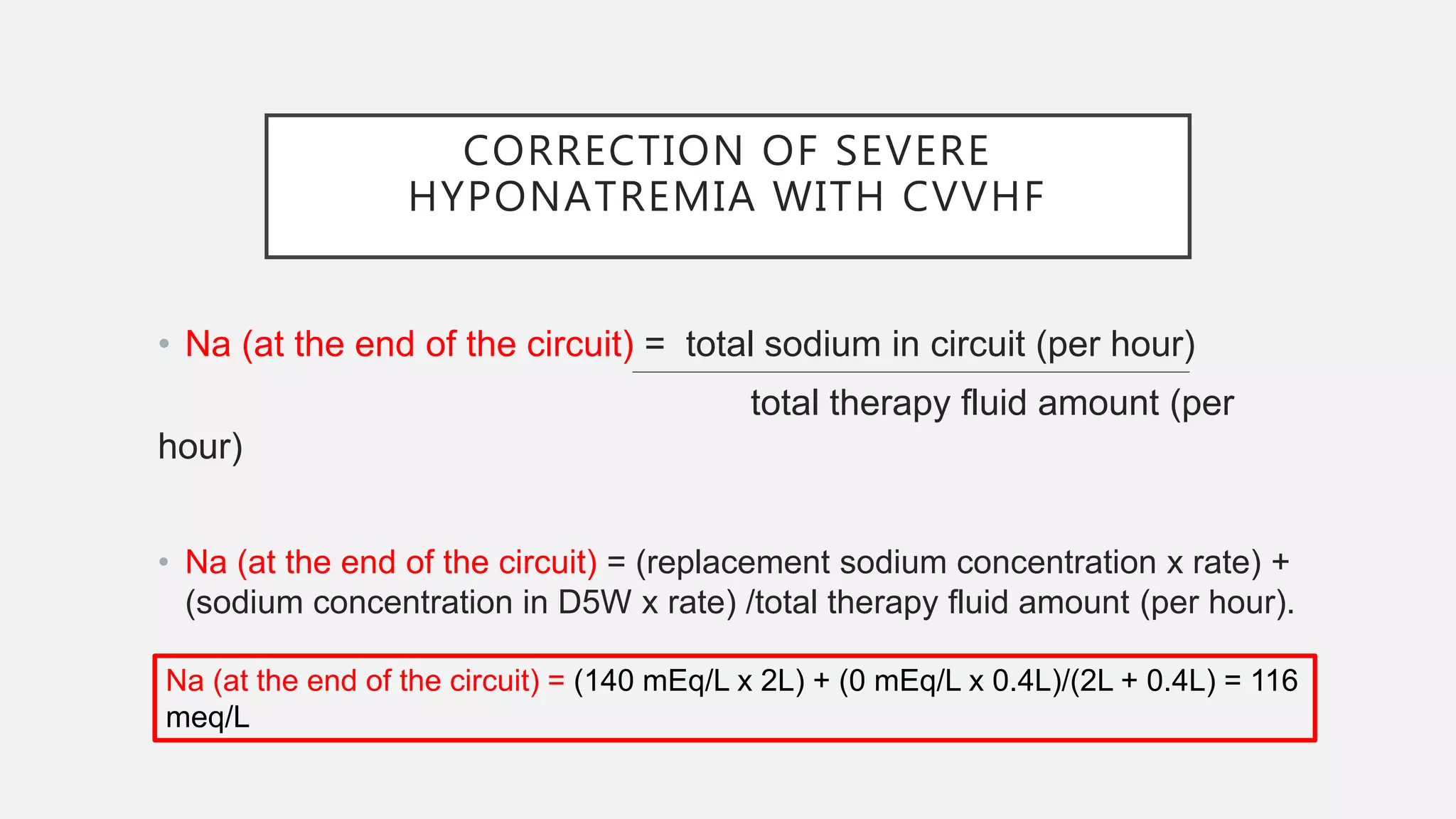 Hyponatremia and CRRT | PPTX